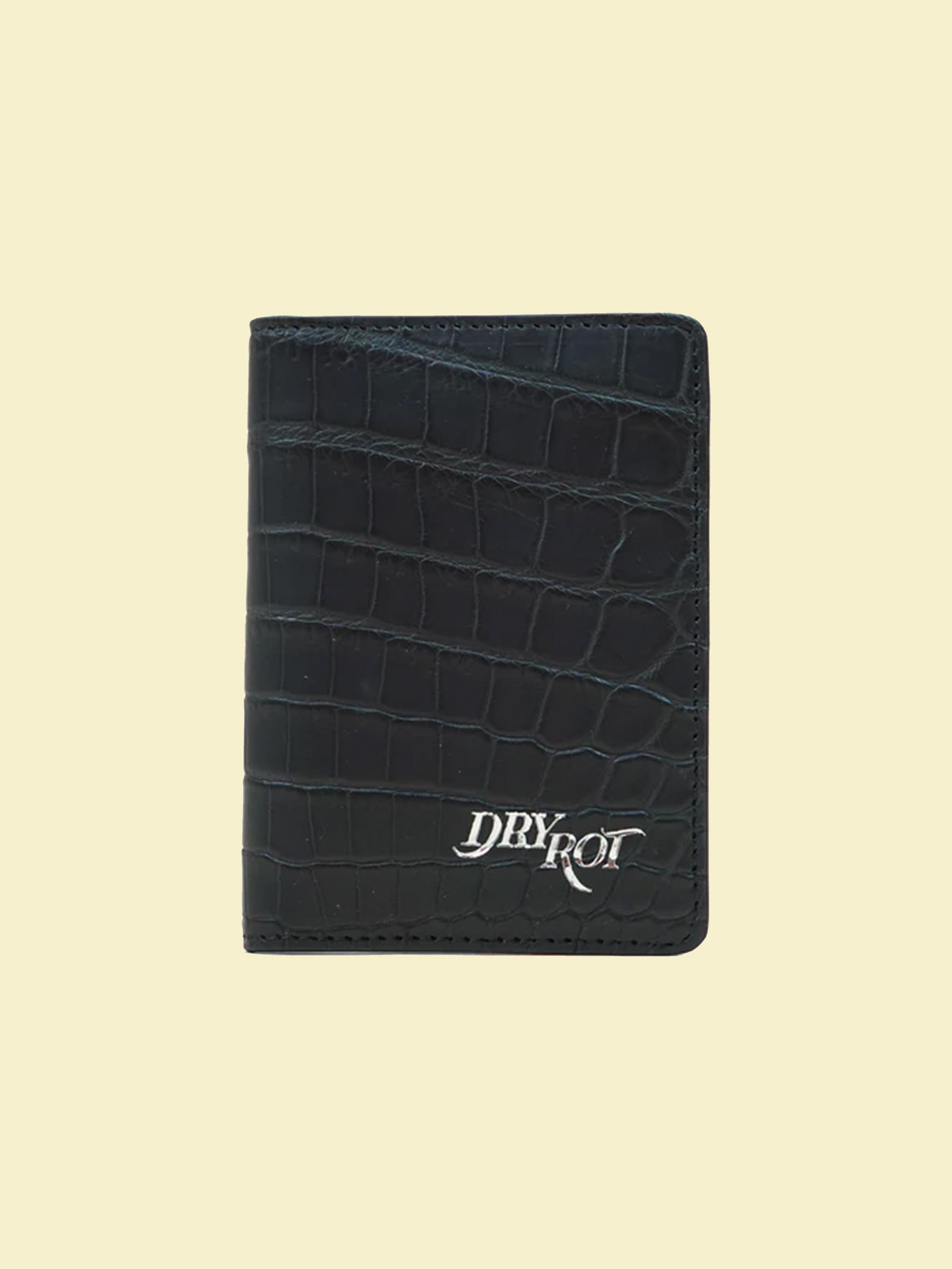 EXOTIC WALLET CROC BLACK