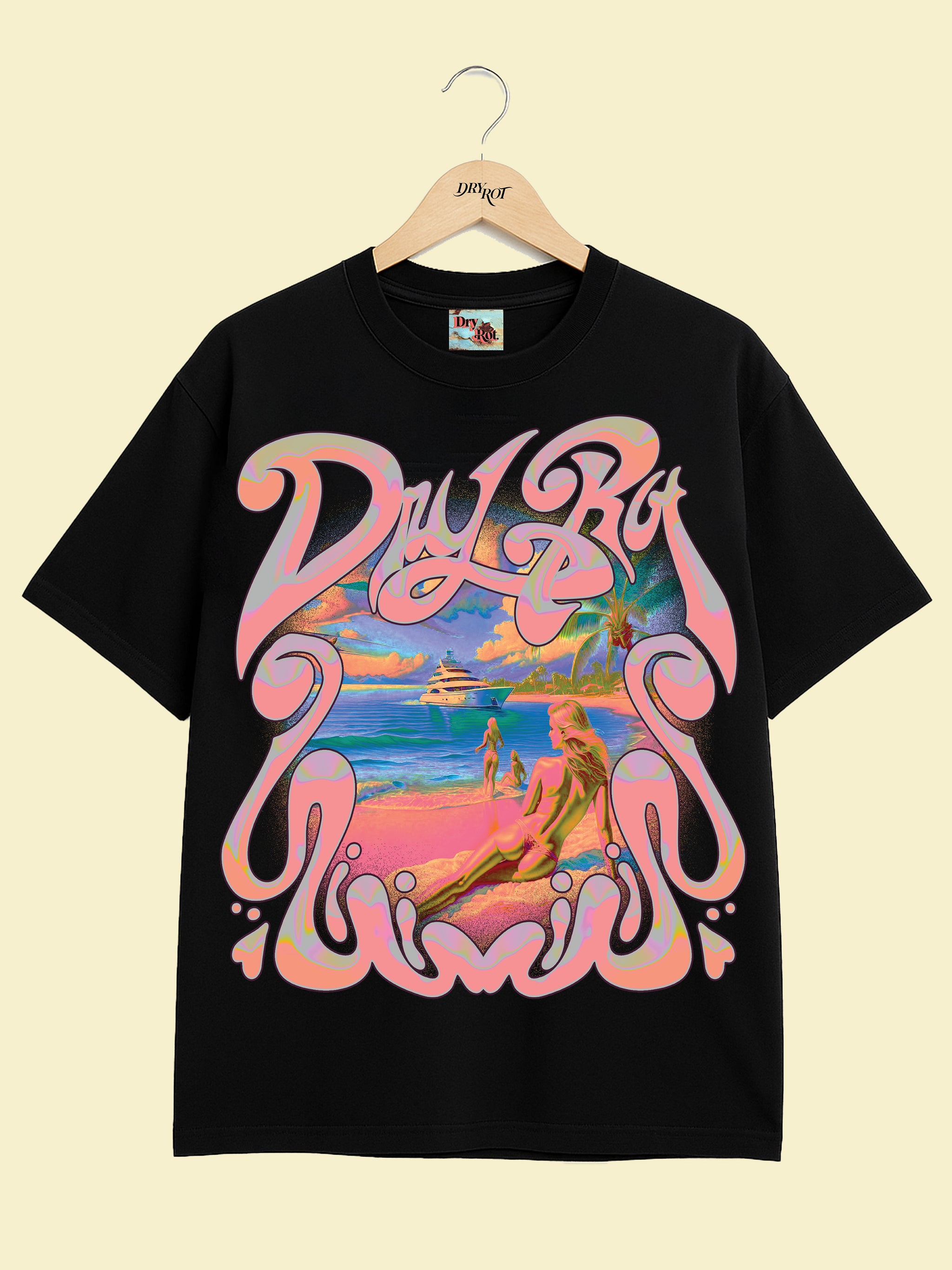 DRY ROT THE VIEW TEE BLACK