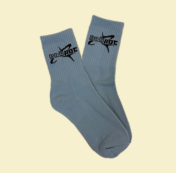 DRY ROT ORBIT CREW SOCKS GREY