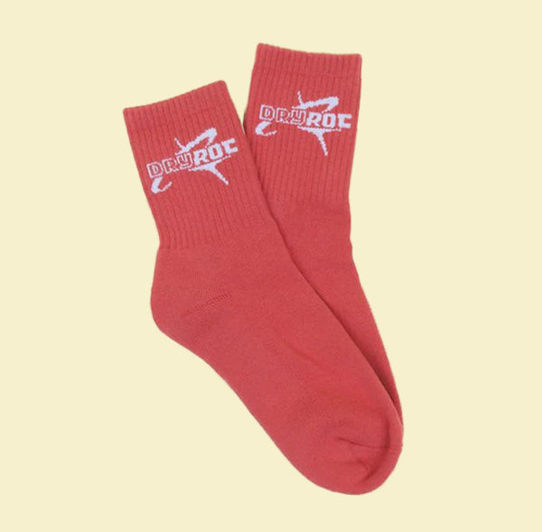 DRY ROT ORBIT CREW SOCKS RED